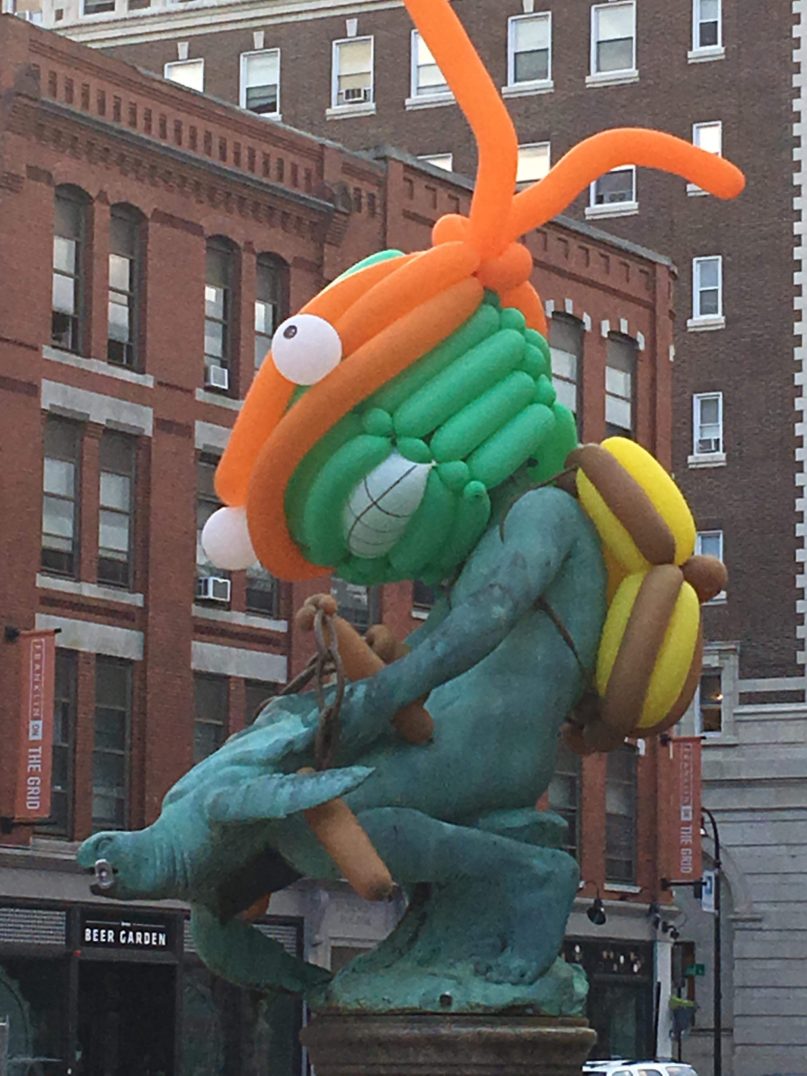 Someone Turned The Turtleboy Statue Into “Art” And I Kind Of Love it ...