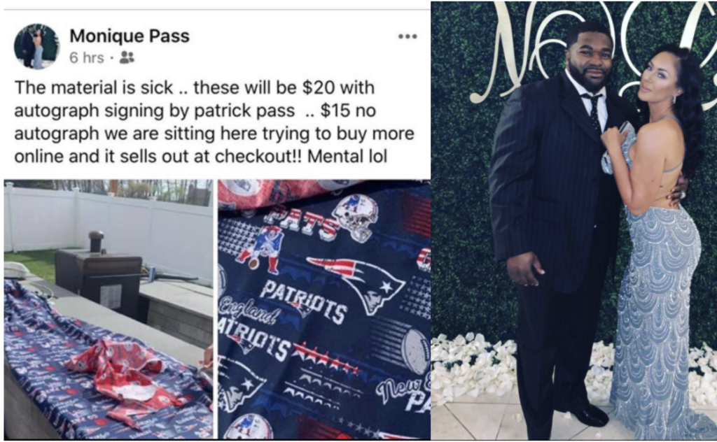 Patrick Pass’ Wife Is Making Bank Price Gouging Trademarked Patriots ...