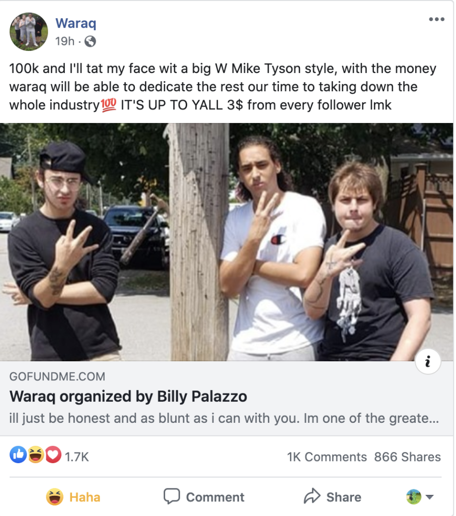 Waraq Started A $100K GoFundMe So The Tapioca Tornado Can Get A Waraq ...